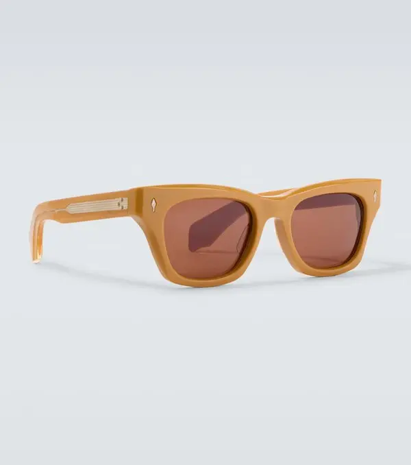 JACQUES MARIE MAGE Dealan 53 Square Sunglasses - Yellow