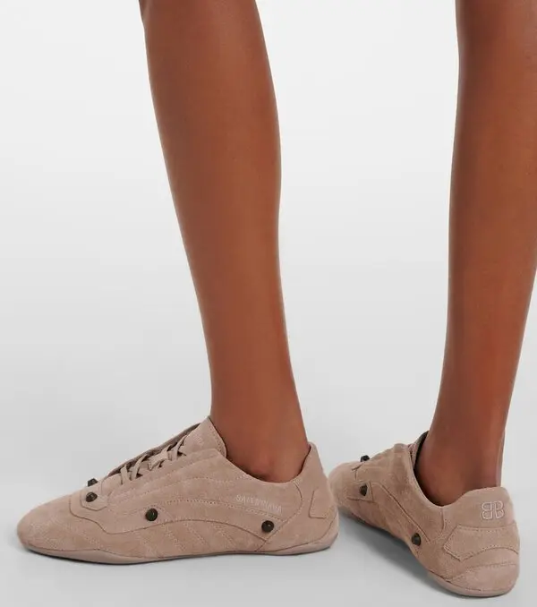 Balenciaga City Suede Sneakers - Beige