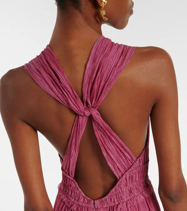 Ulla Johnson Freesia Silk Chiffon Gown - Pink