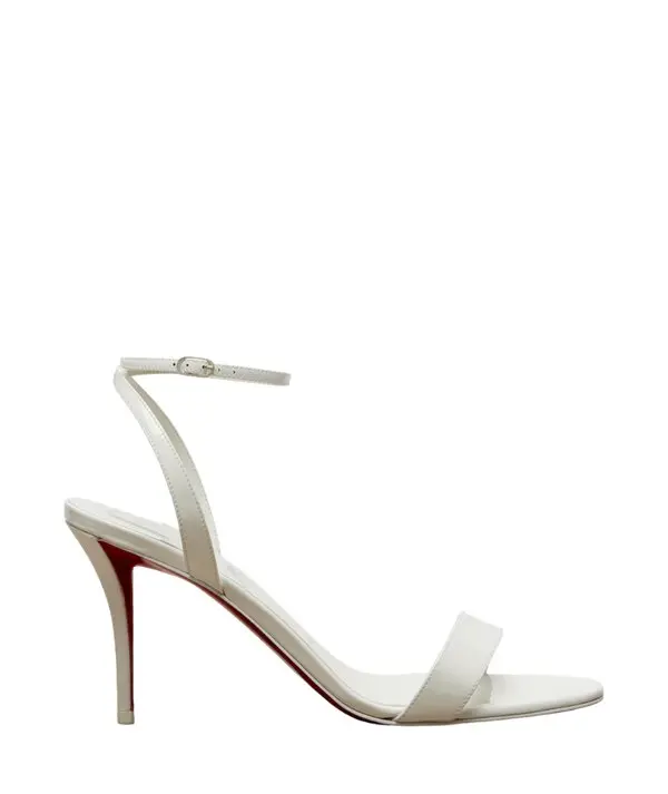 CHRISTIAN LOUBOUTIN Miss Z Leather Slingback Sandals - White