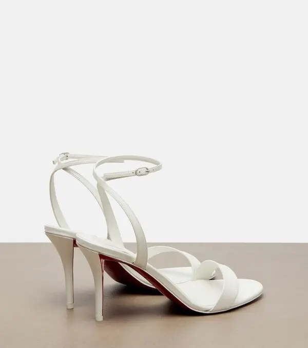 CHRISTIAN LOUBOUTIN Miss Z Leather Slingback Sandals - White