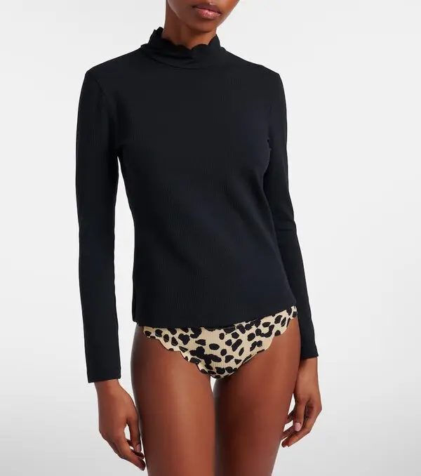 Marysia Scalloped Rashguard Top