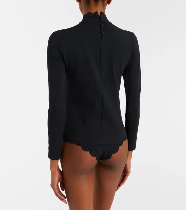 Marysia Scalloped Rashguard Top