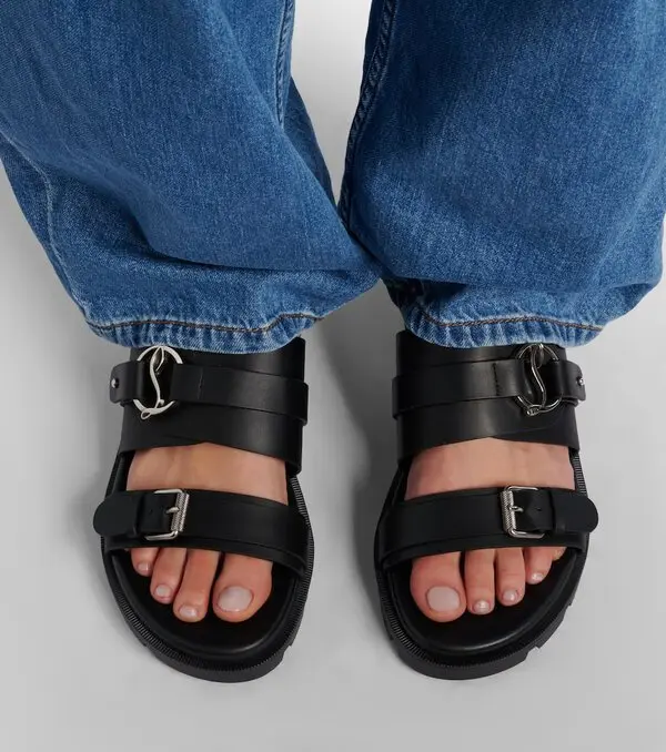 CHRISTIAN LOUBOUTIN Her In Roma Leather Sandals