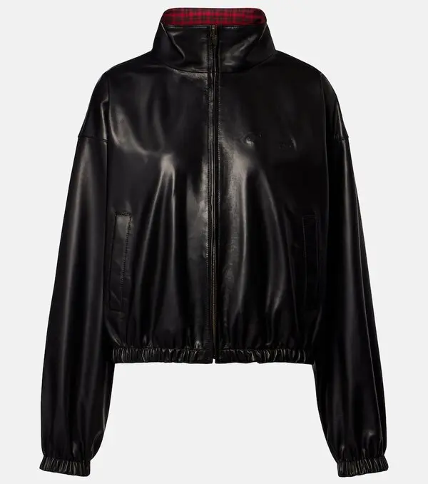 Balenciaga Reversible Leather Jacket - Black