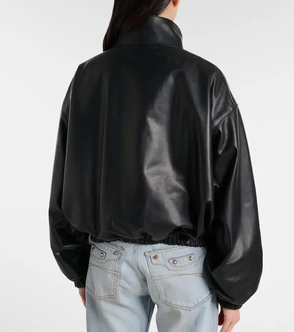 Balenciaga Reversible Leather Jacket - Black