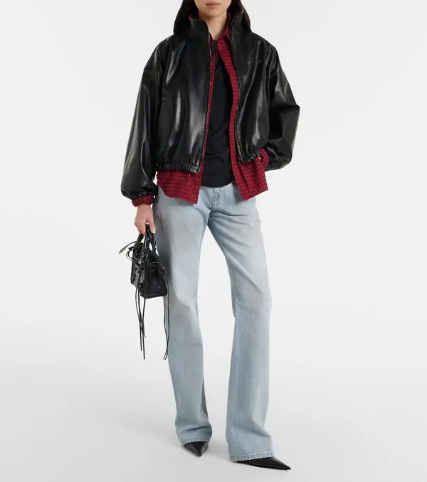 Balenciaga Reversible Leather Jacket - Black