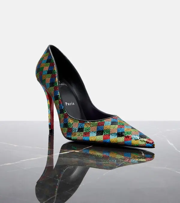 CHRISTIAN LOUBOUTIN Miss Z Sequined Pumps