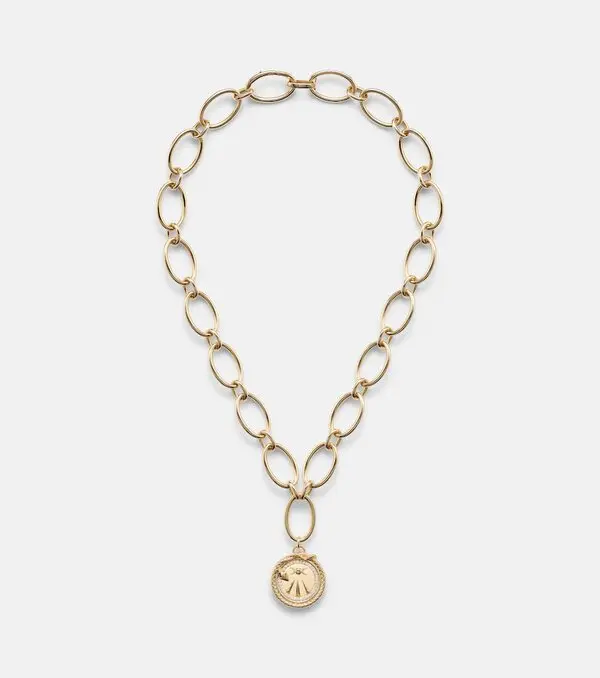 FOUNDRAE Wholeness 18kt Necklace With Diamonds - Gold