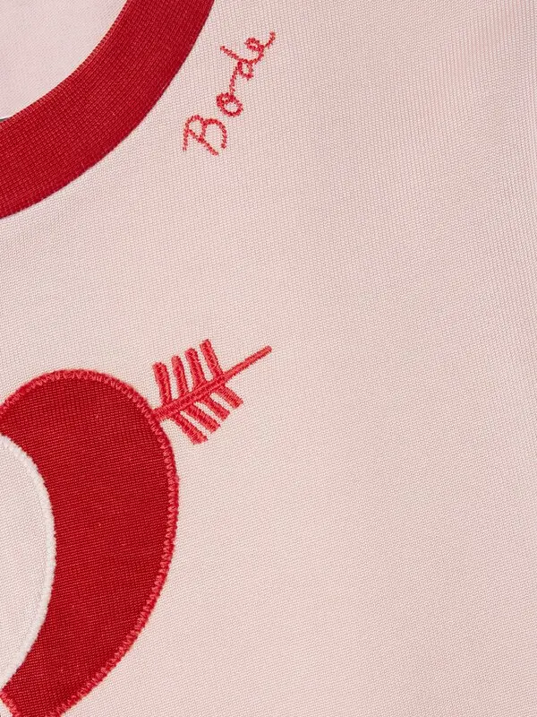 BODE Wonderland Embroidered Jersey T-shirt - Red
