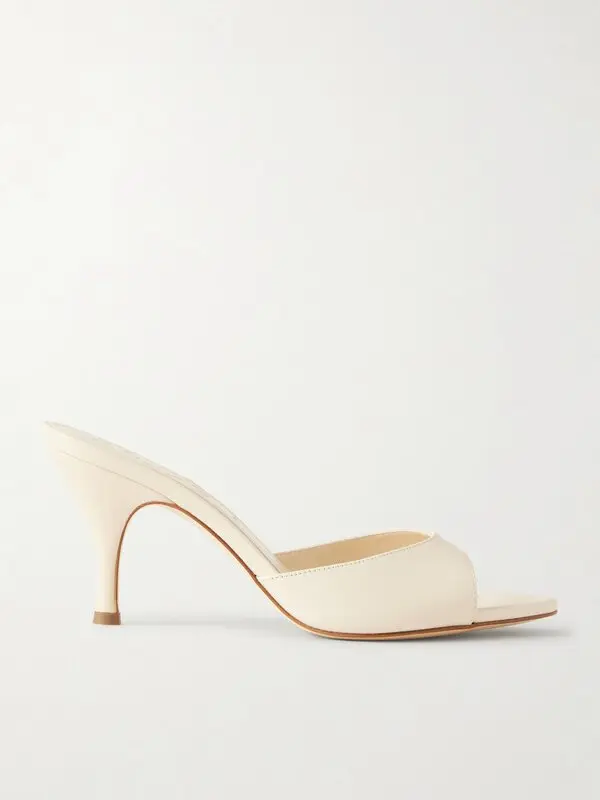 AeydĒ Samia Leather Mules - Neutrals