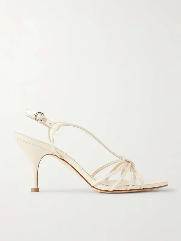 AeydĒ Solange Patent-leather Slingback Sandals