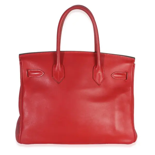 Hermès Rouge Casaque Swift Birkin 30 Phw