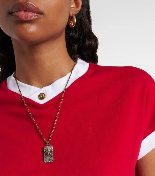 Versace Circe Pendant Necklace - Gold