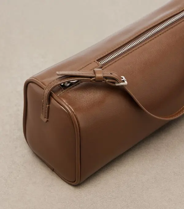 THE ROW 90s Suede Top-handle Bag - Brown