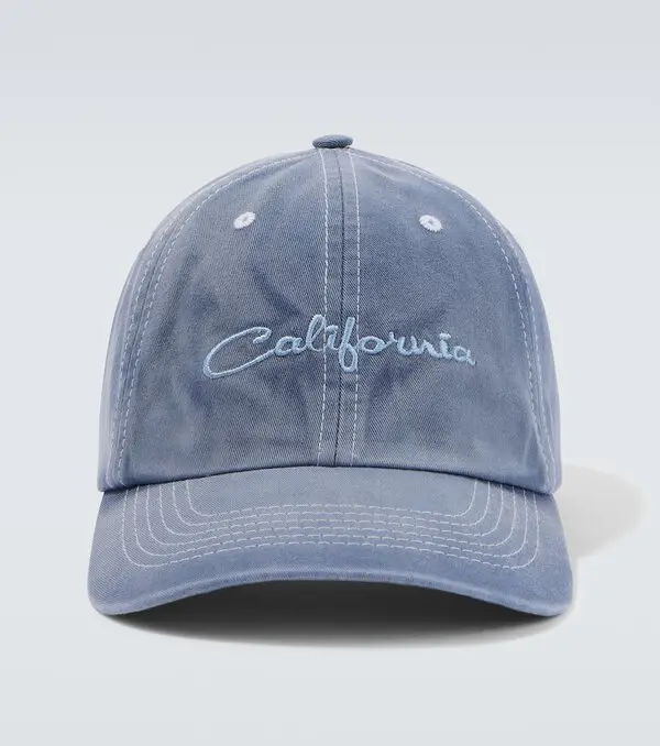 ERL Logo Canvas Baseball Cap - Blue