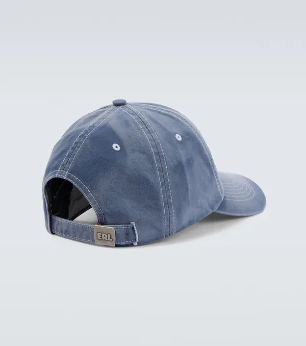 ERL Logo Canvas Baseball Cap - Blue