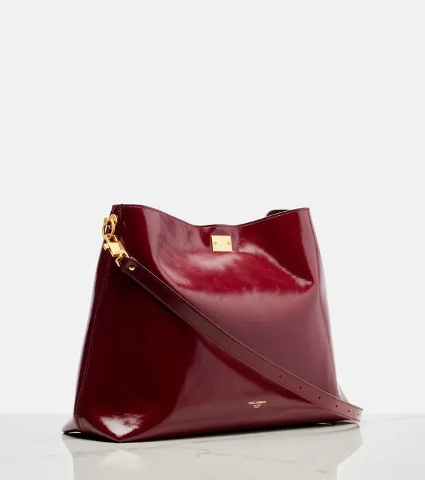 Dolce & Gabbana Vittoria Large Leather Shoulder Bag
