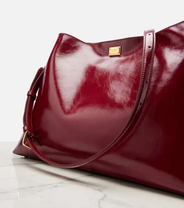 Dolce & Gabbana Vittoria Large Leather Shoulder Bag