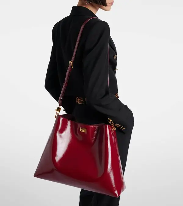 Dolce & Gabbana Vittoria Large Leather Shoulder Bag