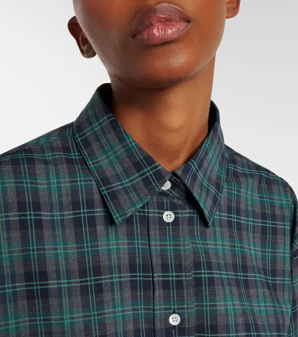 RÓHE Oversized Wool-blend Shirt - Green