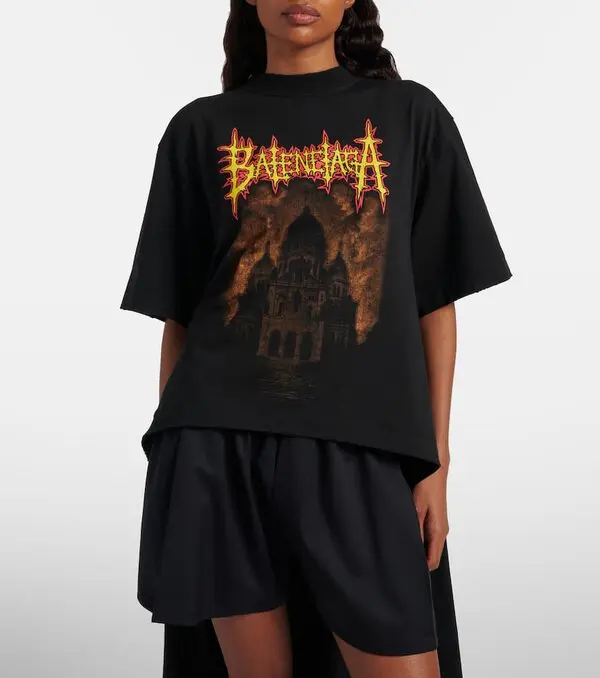 Balenciaga Printed Cotton T-shirt