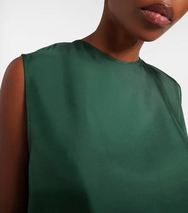 Asceno Trento Silk Twill Tank Top