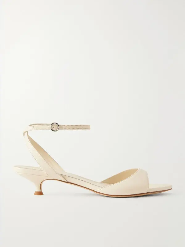 AeydĒ Zelia Leather Sandals - Neutrals