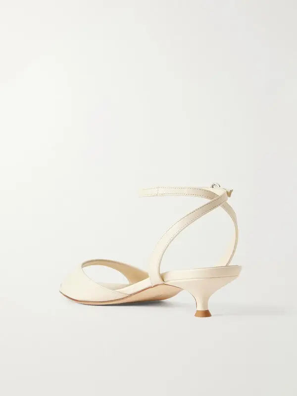 AeydĒ Zelia Leather Sandals - Neutrals