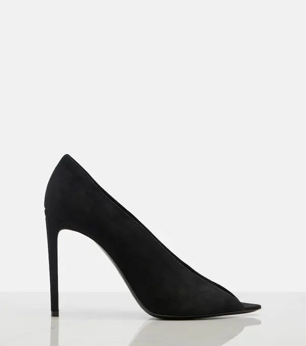 Valentino Garavani Revele Suede Peep-toe Pumps