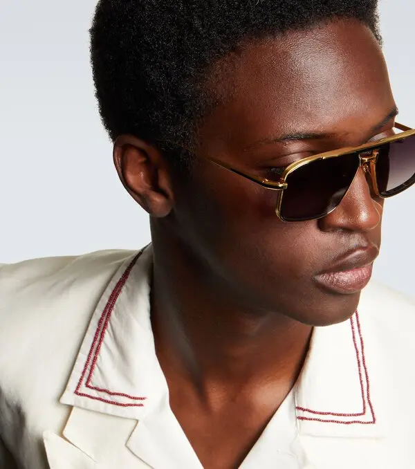 JACQUES MARIE MAGE Earl Aviator Sunglasses