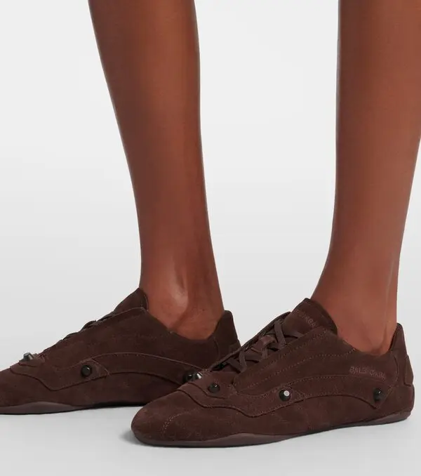 Balenciaga City Suede Lace-up Sneakers