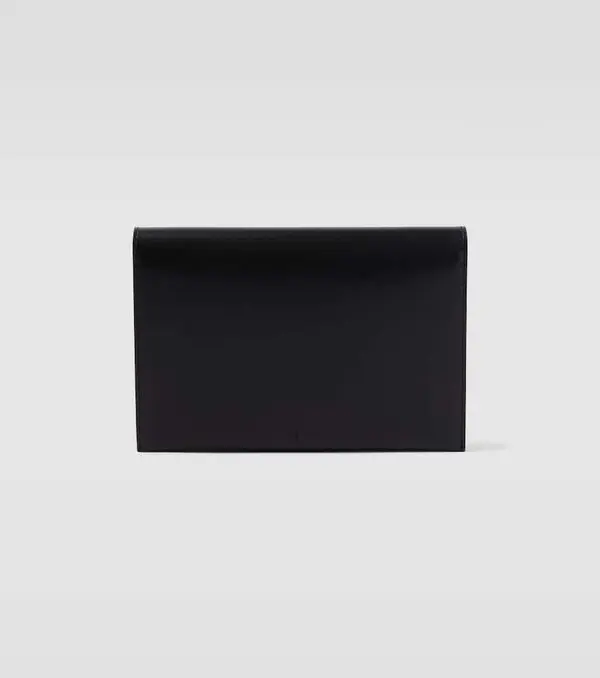 THE ROW Leather Pouch - Black