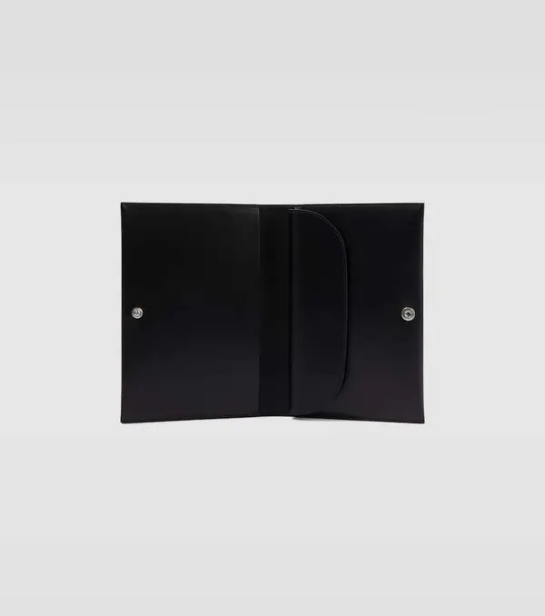 THE ROW Leather Pouch - Black