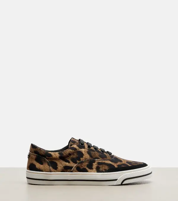 Dolce & Gabbana Leopard-print Canvas Sneakers