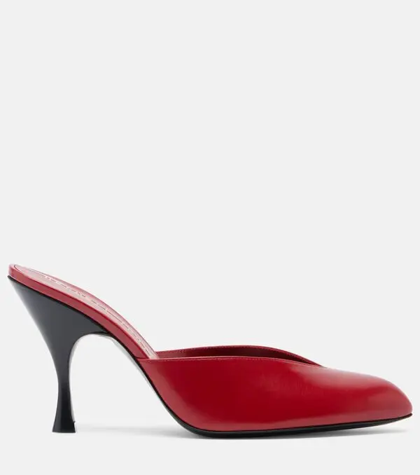 HERBERT LEVINE Sitting Pretty Leather Mules