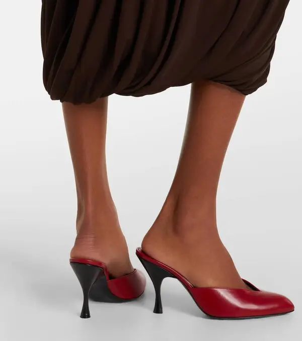 HERBERT LEVINE Sitting Pretty Leather Mules