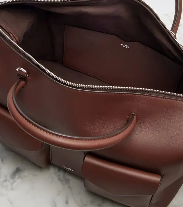 Max Mara Large Leather Top-handle Bag