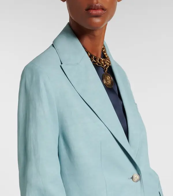 JOSEPH Rochd Chambray Blazer - Blue