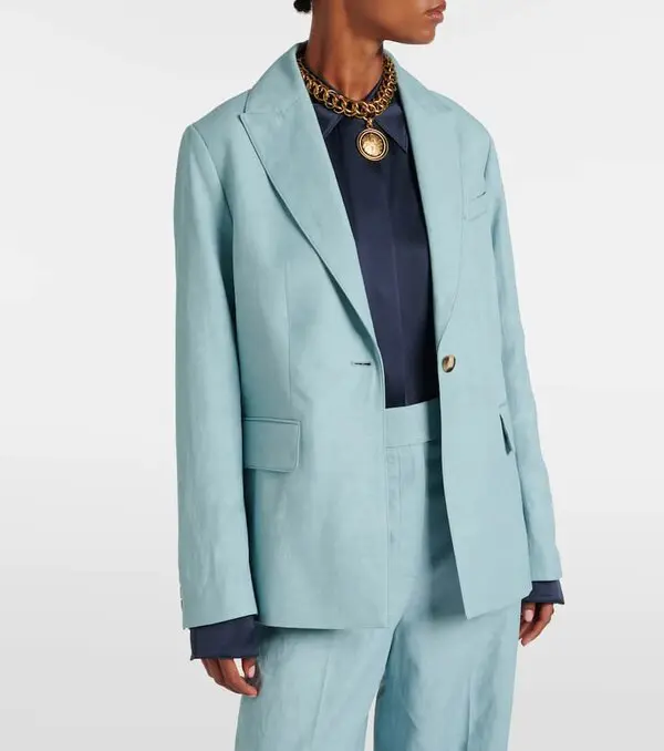 JOSEPH Rochd Chambray Blazer - Blue
