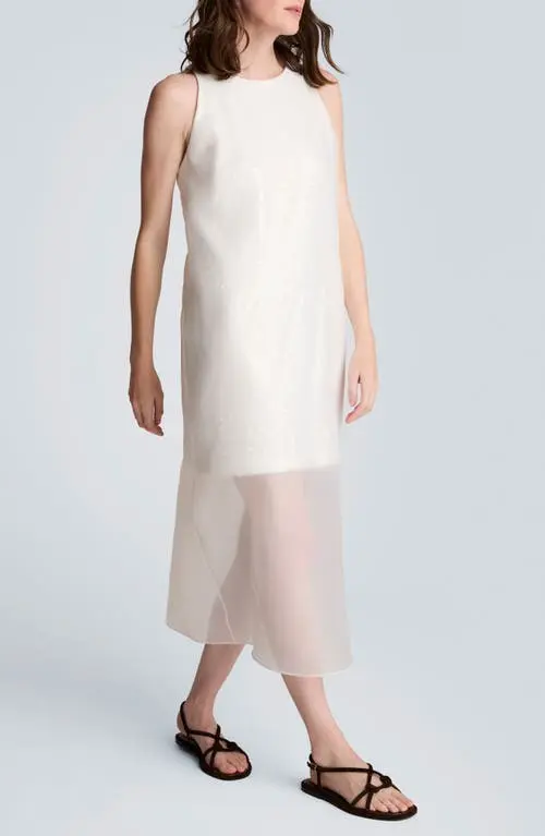 KENNETH COLE Sheer Overlay Dress