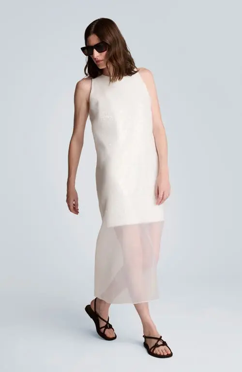 KENNETH COLE Sheer Overlay Dress