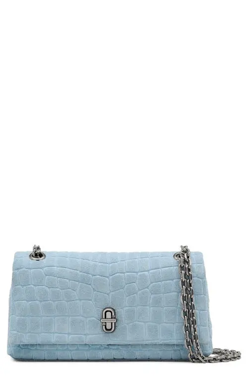 Marc Jacobs Dual Chain Strap Suede Mini Bag - Blue Mist