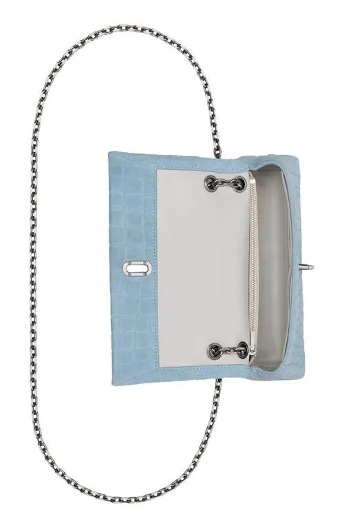 Marc Jacobs Dual Chain Strap Suede Mini Bag - Blue Mist