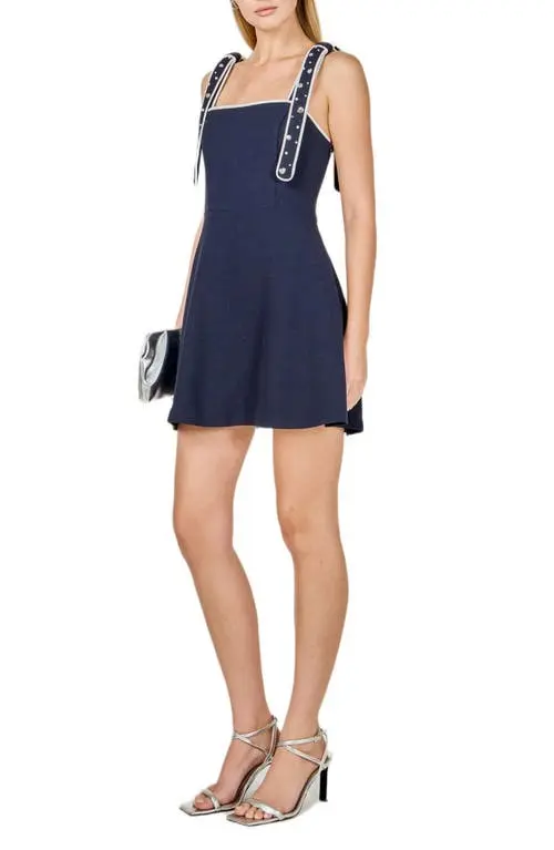 Endless Rose Bead Embellished Fit & Flare Minidress
