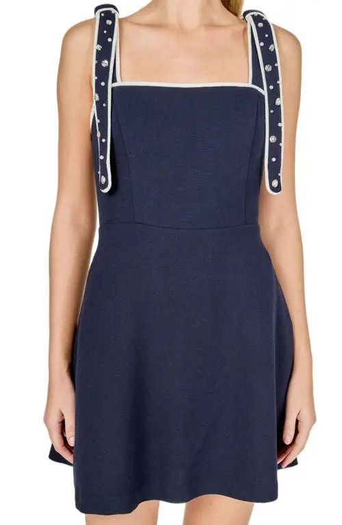 Endless Rose Bead Embellished Fit & Flare Minidress