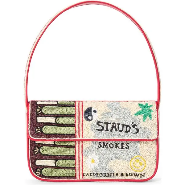 Staud Tommy Beaded Shoulder Bag - California Grown