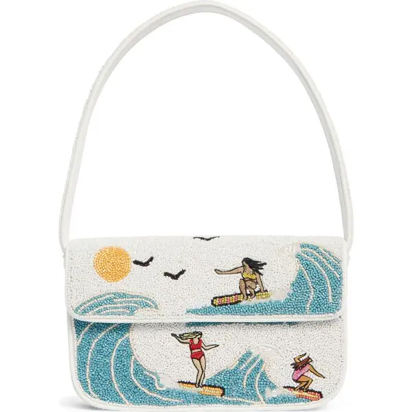 Staud Tommy Beaded Shoulder Bag - Surf Babes
