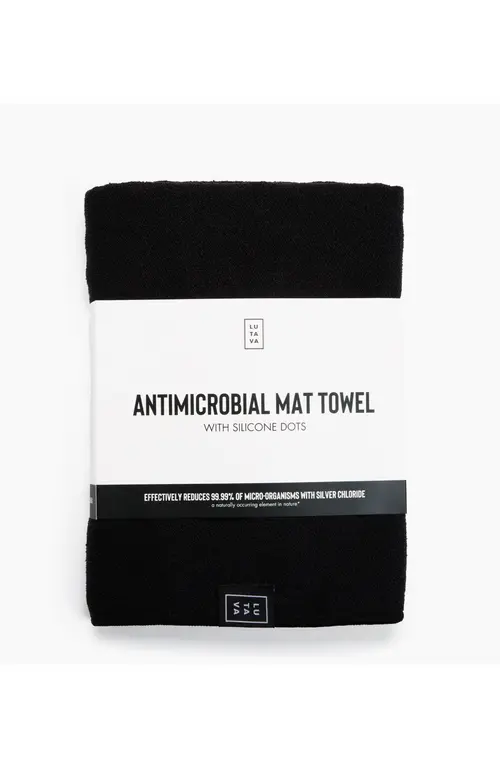 LUTAVA Antimicrobial Non Slip Fitness Towel - Charcoal