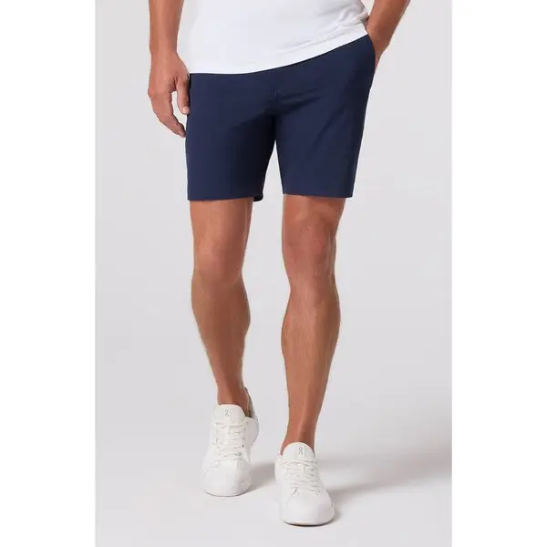 Mizzen+main Helmsman Flat Front Golf Shorts - Navy Solid